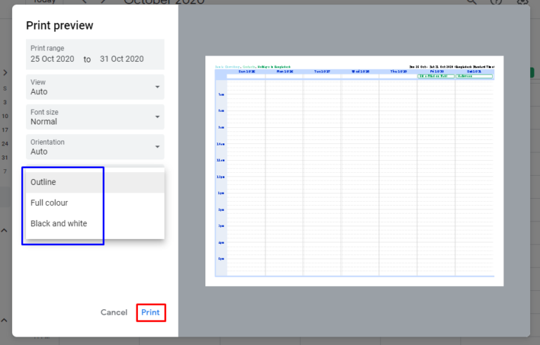 How to print Google calendar: easy steps (with pictures)