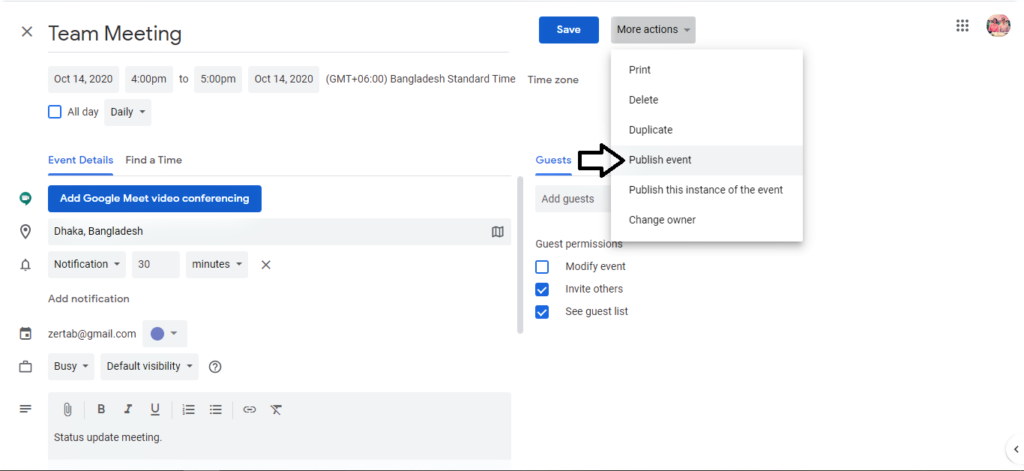 How to create Google calendar templates to save time - Tackle