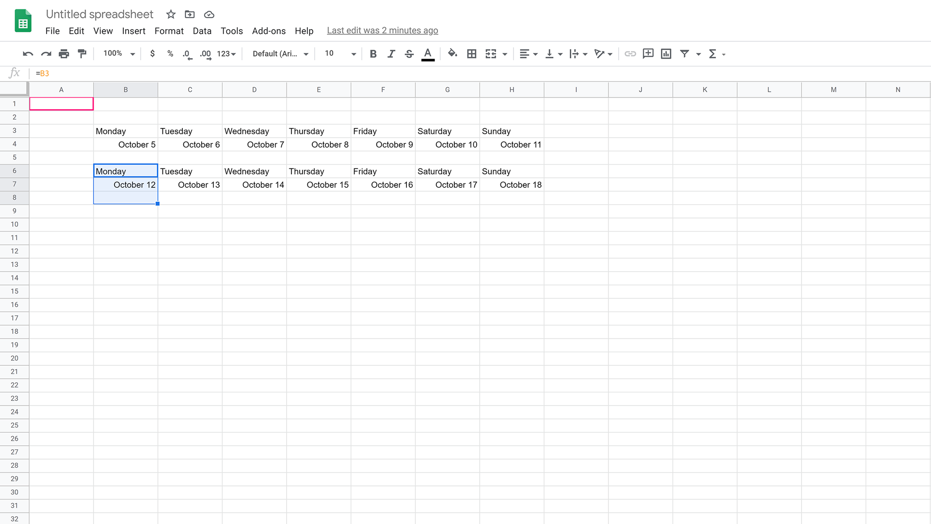 How To Make A Calendar In Google Sheets - Tackle