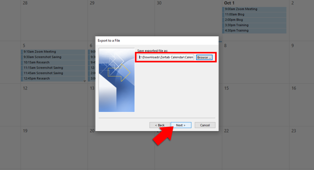 Converting calendar ICS file to CSV file in easy steps