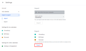 How to merge multiple Google calendars into one - Tackle