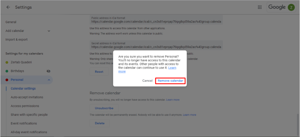 How To Delete Google Calendar To Declutter And Be More Organized