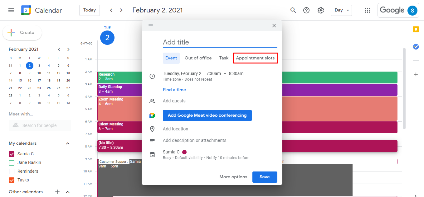 Get More Focus Time With Google Calendar Appointment Slots