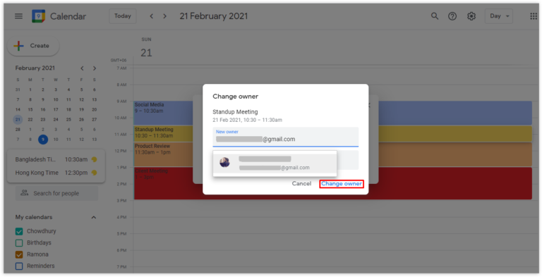 How To Transfer Ownership Of Google Calendar And Calendar Events