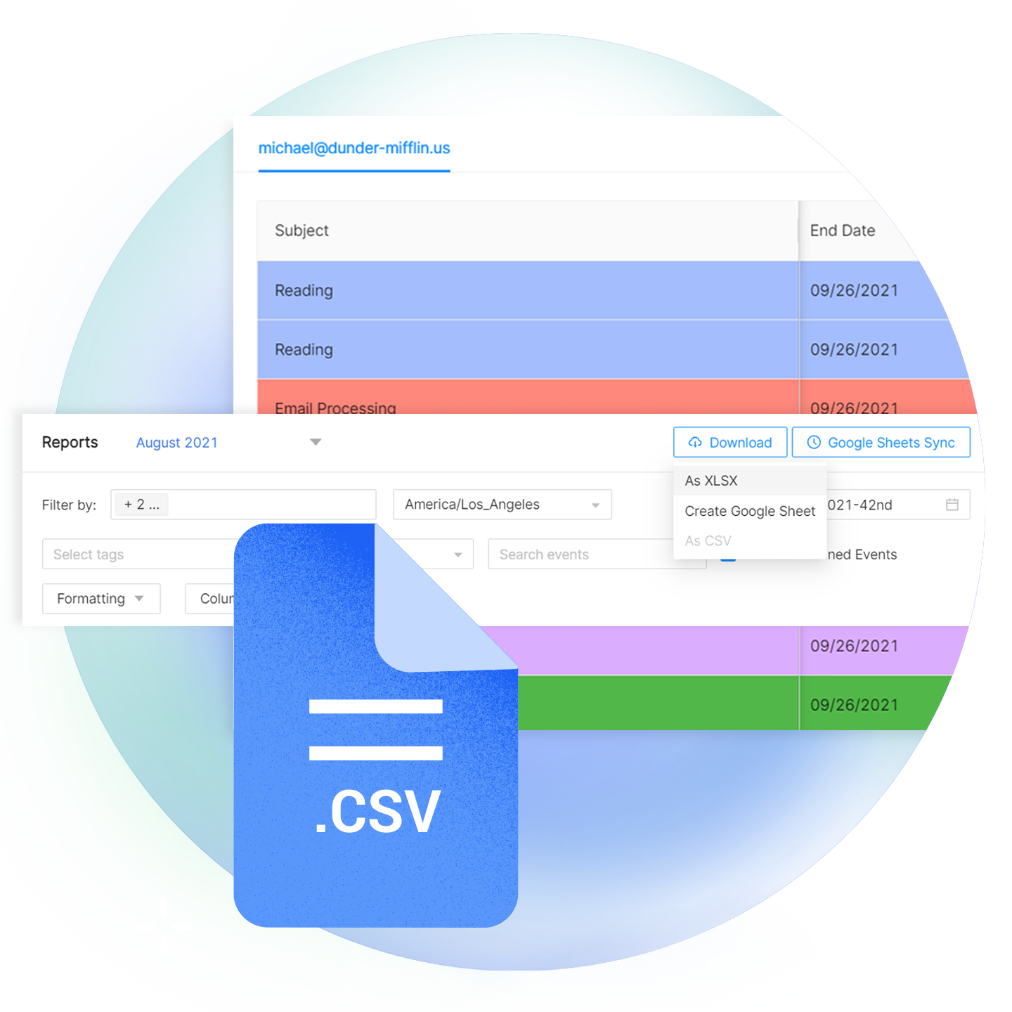 Export Google Calendar To CSV Tackle