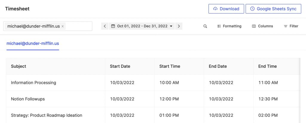 Export Google Calendar to Excel | Manually and Automatically