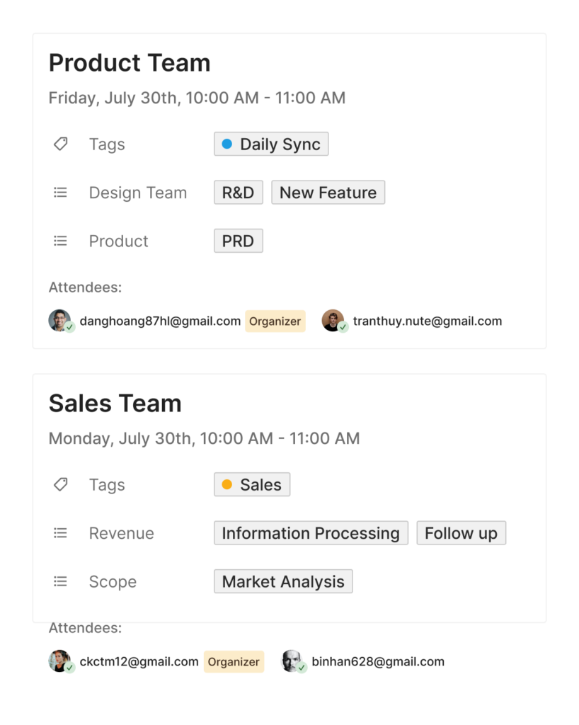Analyze Calendar Data, Optimize Your Time. - Tackle