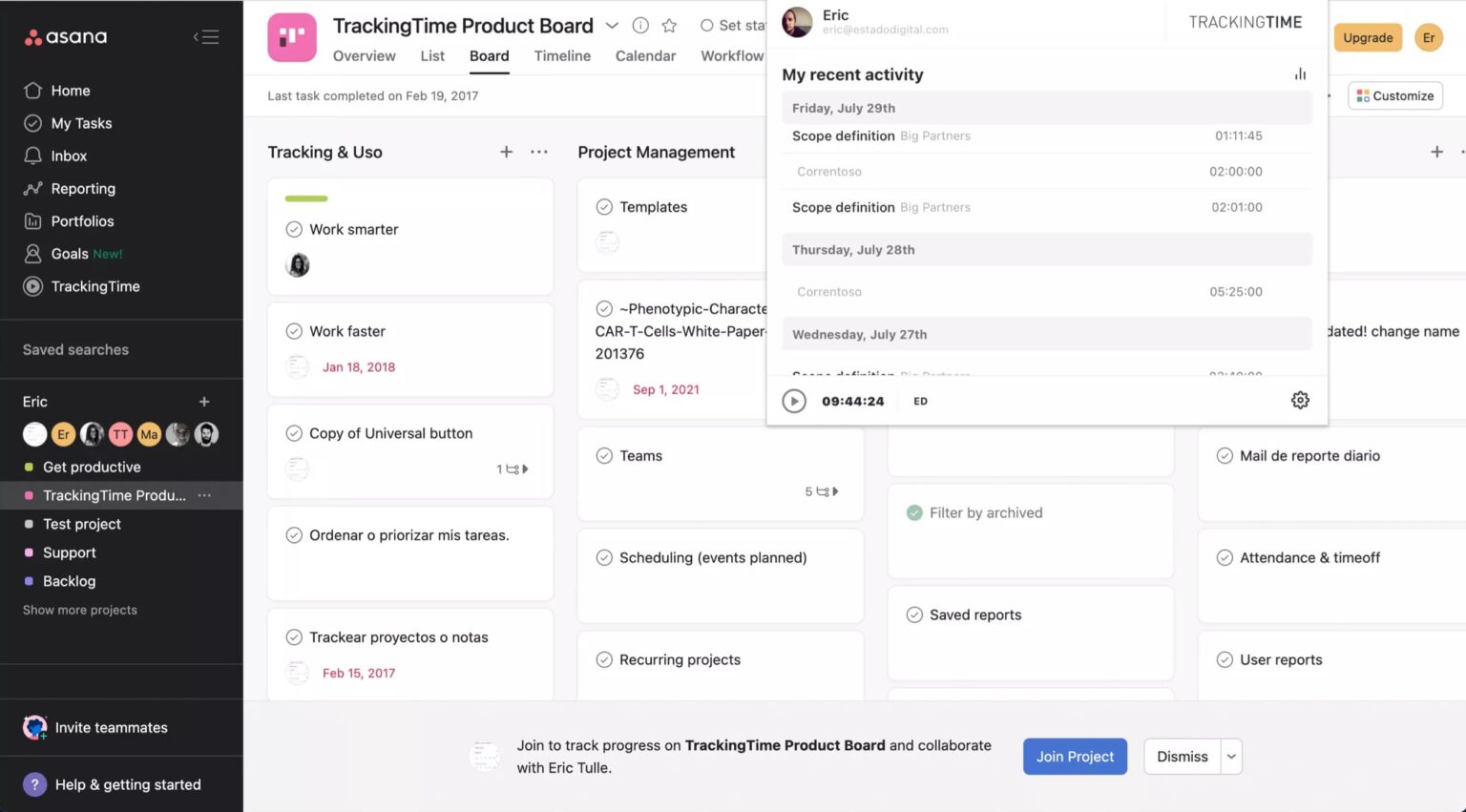 Asana time tracking: Change the way you track tasks - Tackle