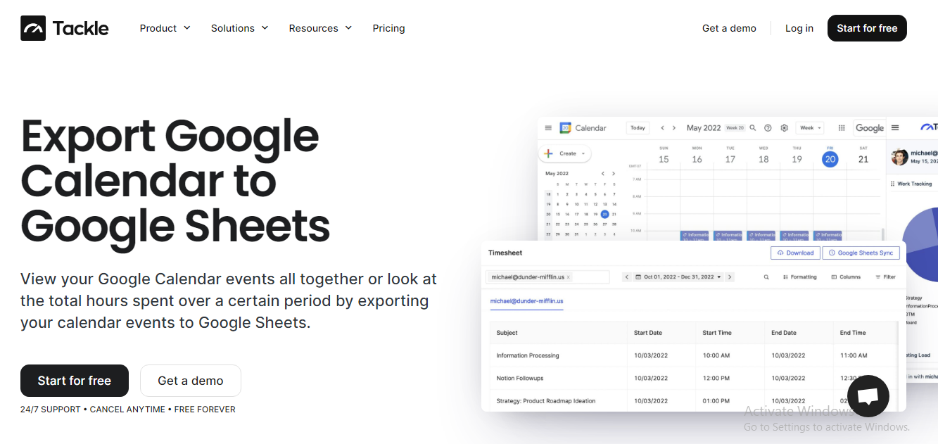 Everything to know about Google Sheets time tracking (2024) - Tackle