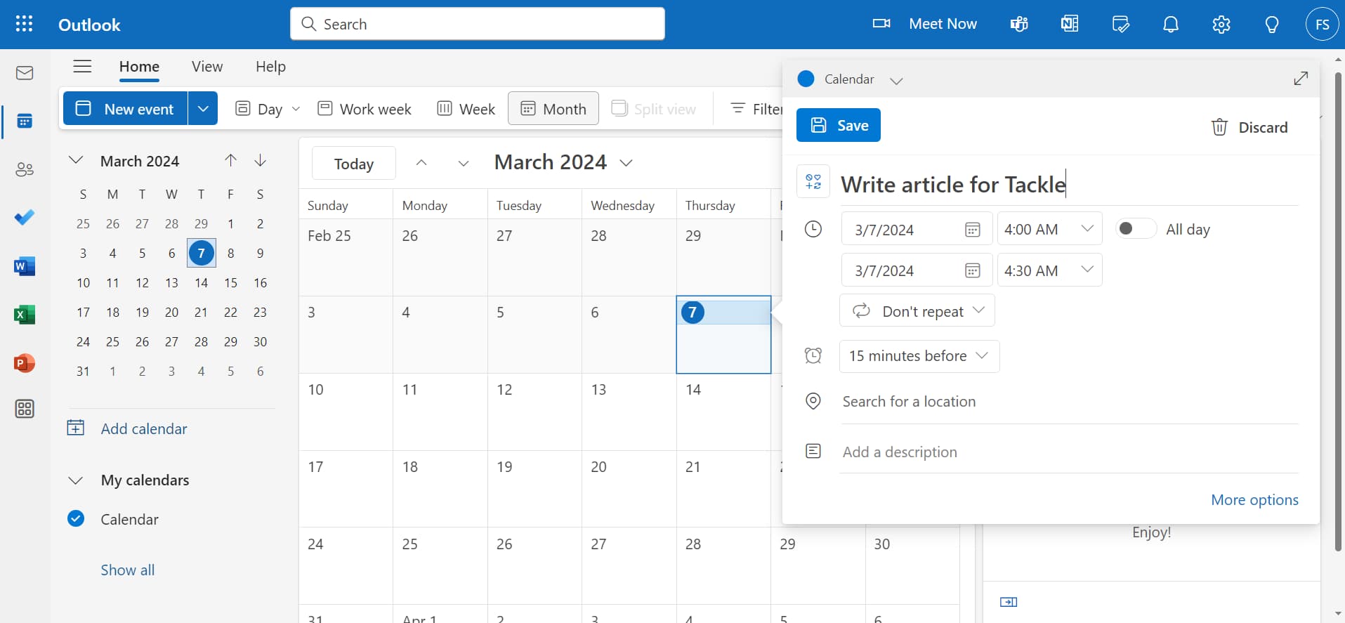 Unleash the power of Outlook time tracking in 2024 - Tackle