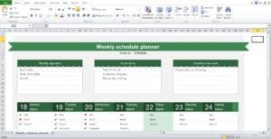 Optimize your day with daily schedule excel template - Tackle
