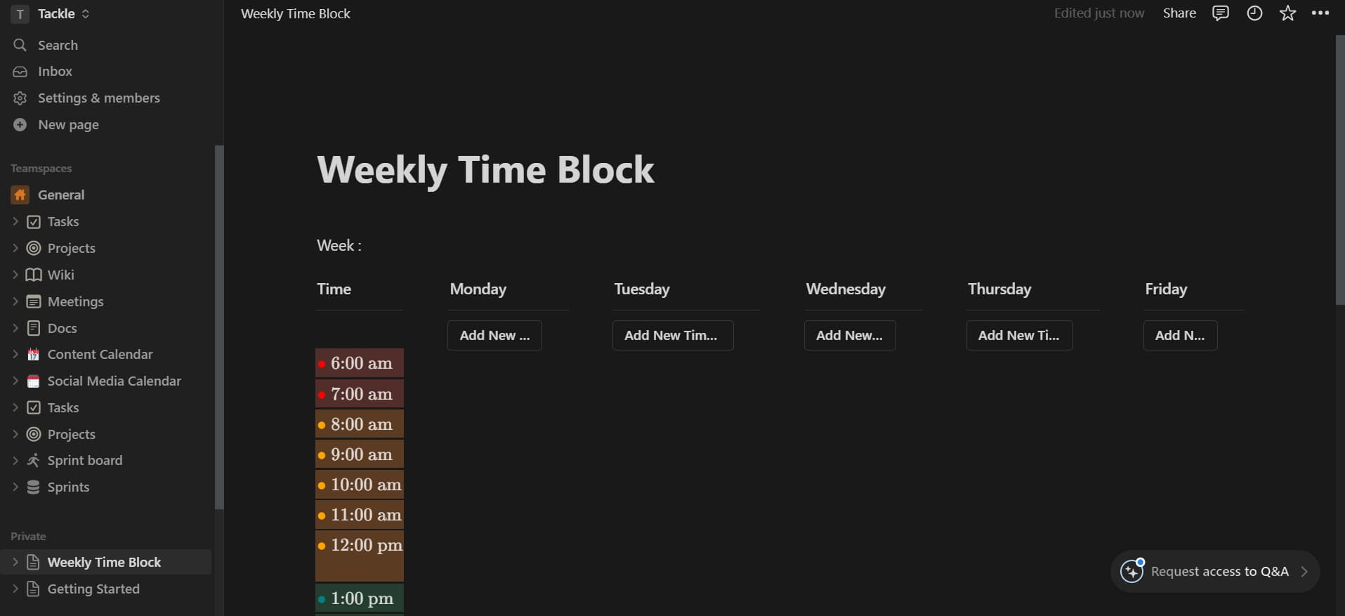 Know all about Notion time blocking - Tackle