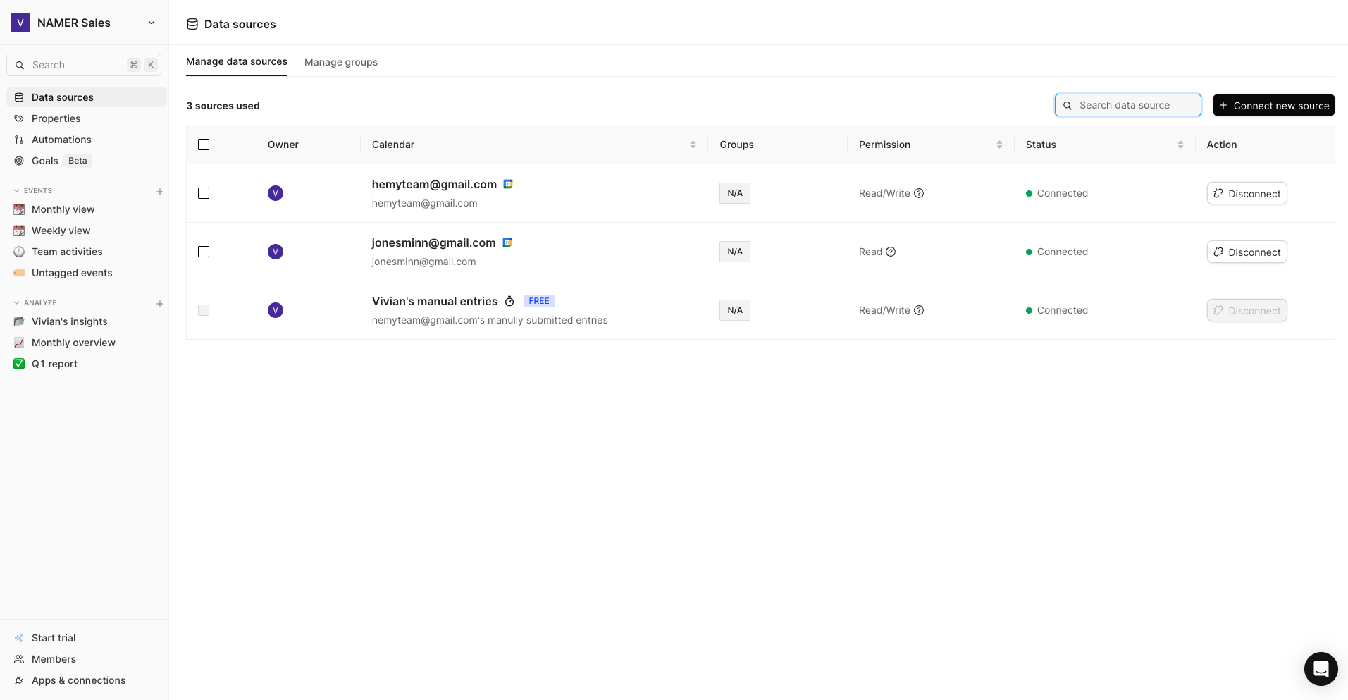 Export Google calendar - Tackle
